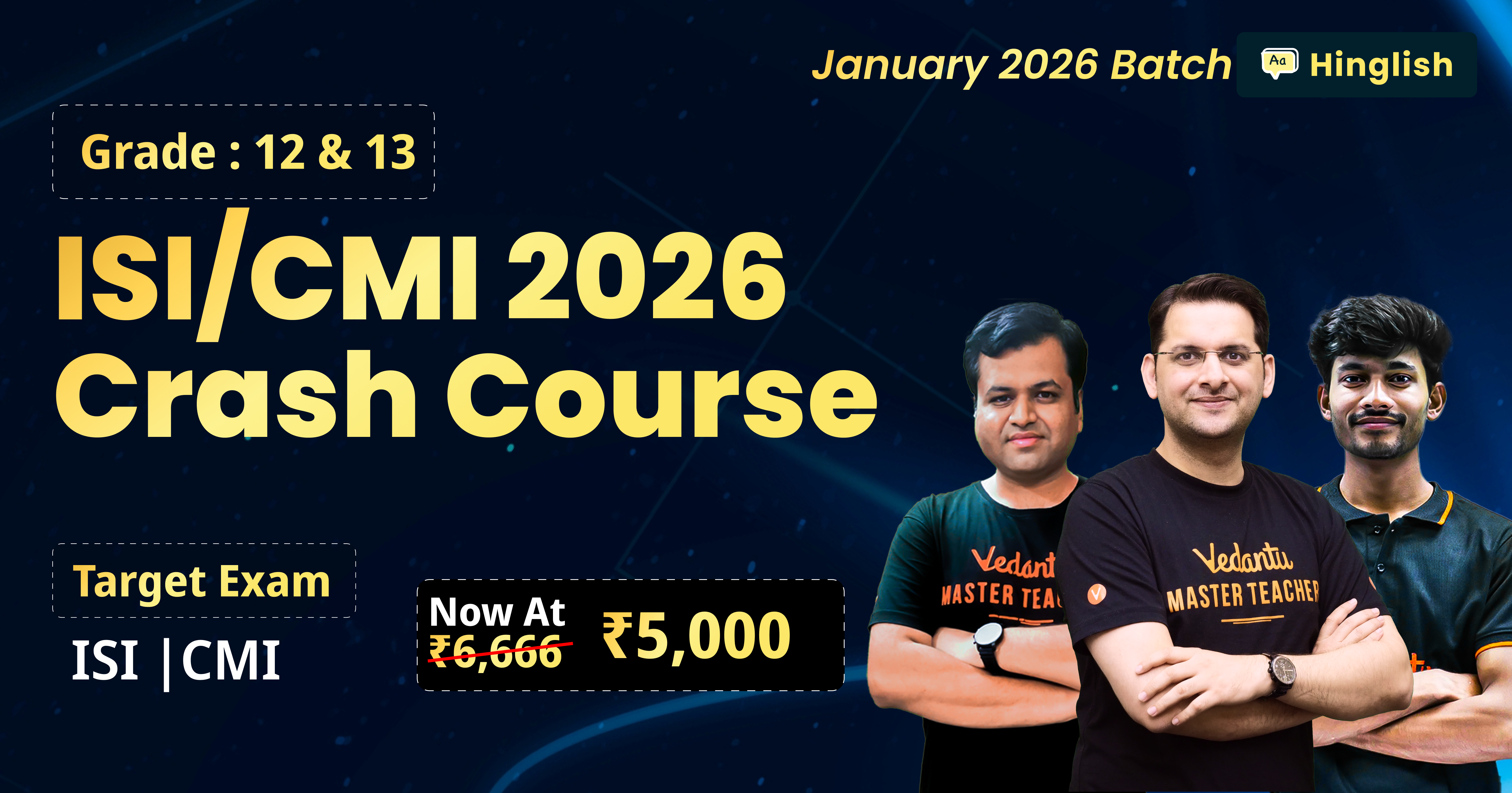Full Syllabus Live Online Tuition for ISI/CMI Crash Course – Jan 2026 Batch