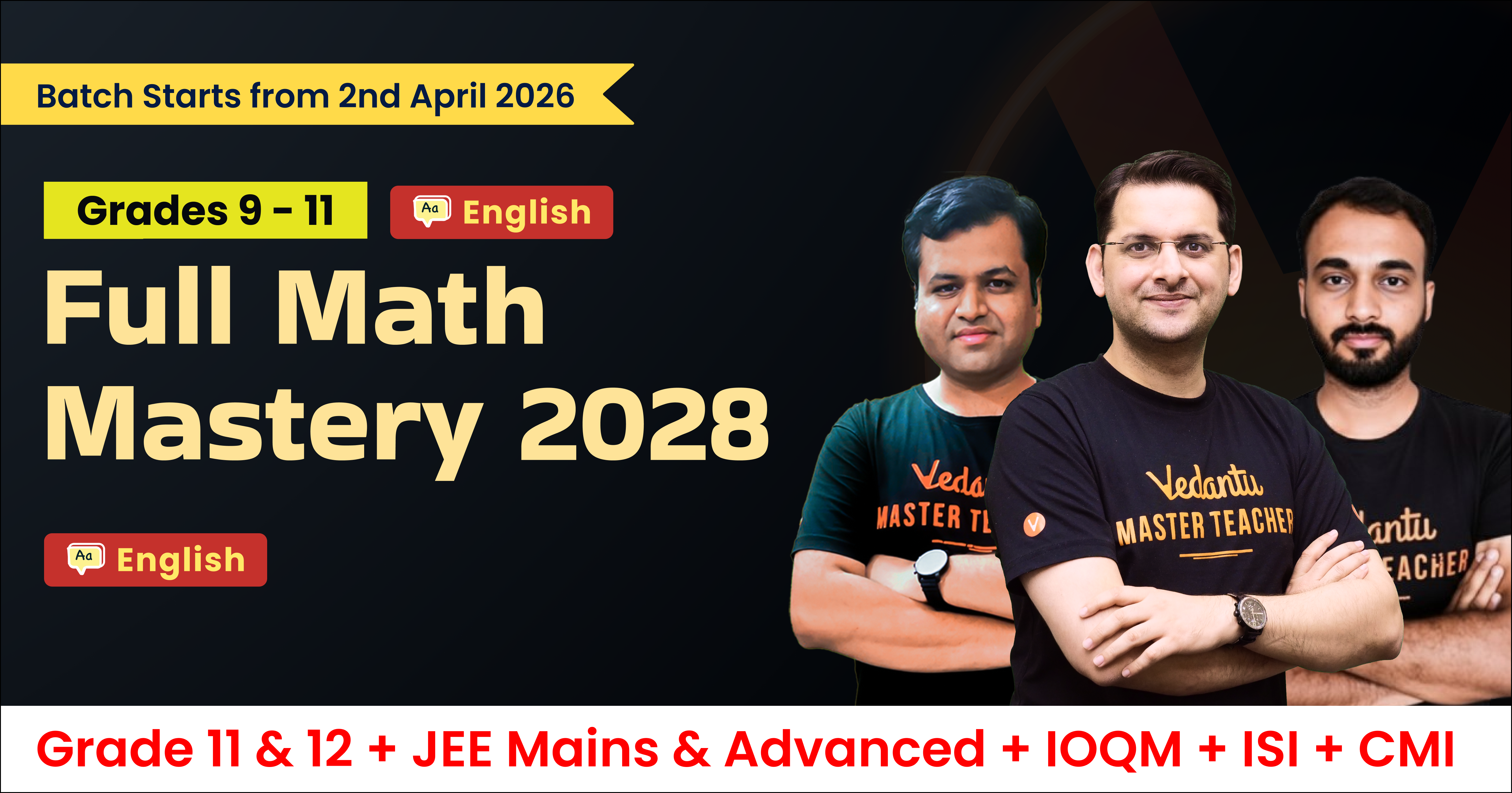 Full Syllabus Live Online Tuition for Full Math Mastery – Apr’28 Combo